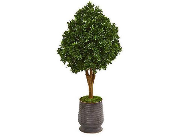 Click here for 49 Tea Leaf Artificial Tree in Metal Planter UV Re... prices