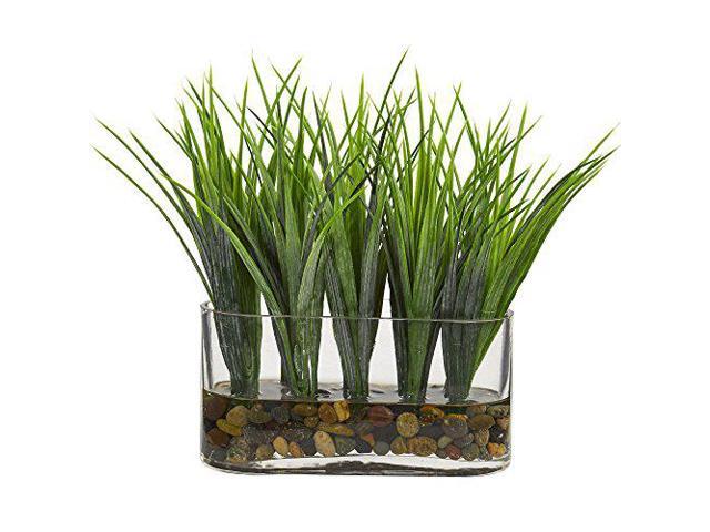 Click here for Vanilla Grass Artificial Plant in Oval Vase prices
