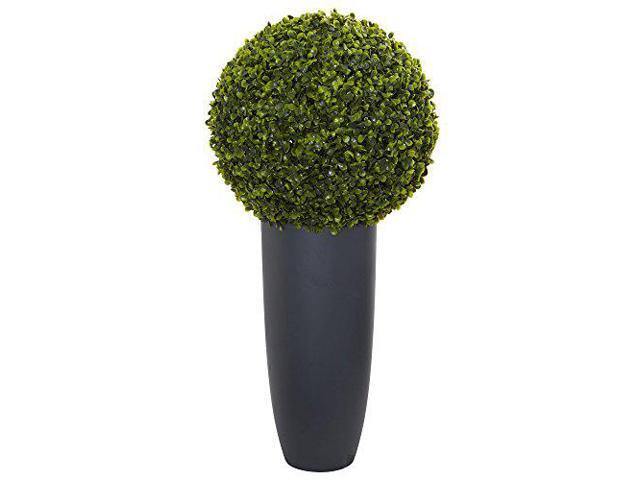 Click here for 30 Boxwood Artificial Topiary Plant in Gray Cylind... prices