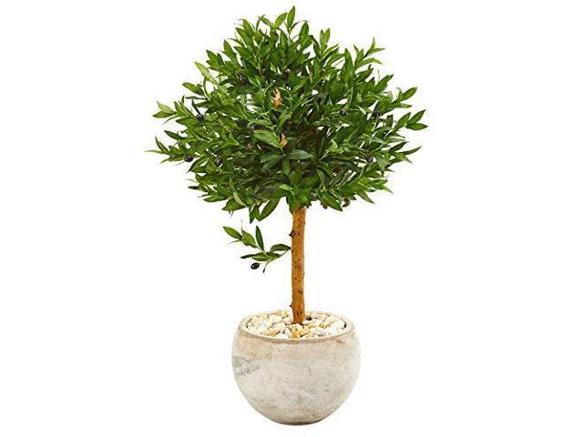 Click here for 38 Olive Topiary Artificial Tree in Bowl Planter U... prices