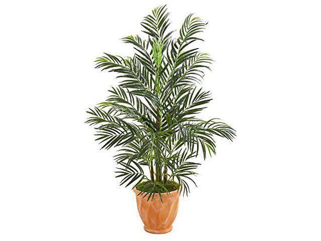 Click here for 4 Areca Palm Artificial Tree in Terra-cotta Plante... prices