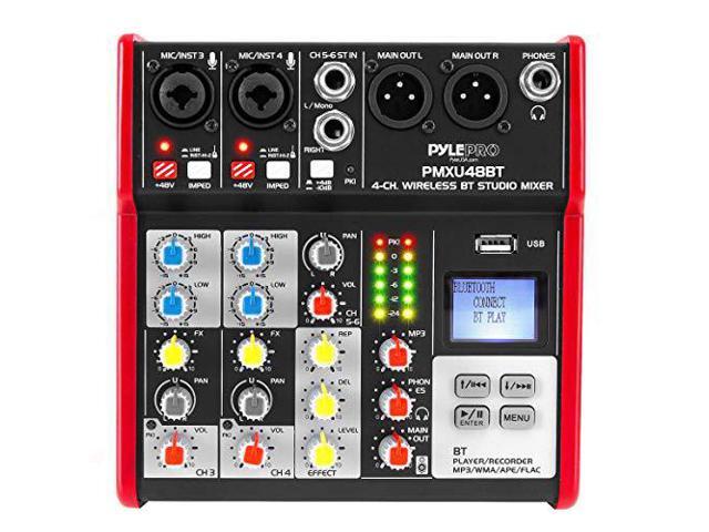 Click here for Studio Audio Sound Mixer Board - 4 Channel Bluetoo... prices