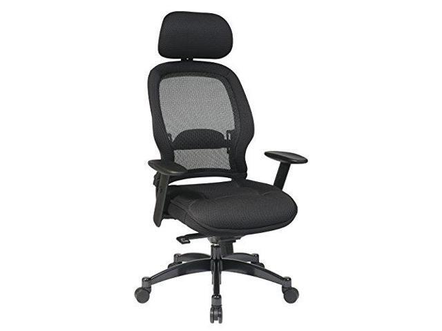 Click here for SPACE Seating AirGrid Dark Back and Padded Black M... prices