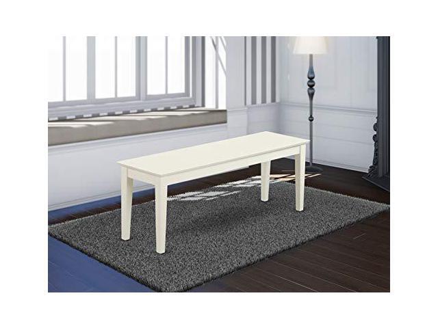 Click here for Capri bench with wood seat in Linen White prices