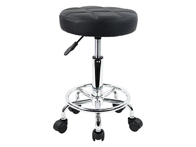 Click here for KKTONER Round Rolling Stool chair PU Leather Heigh... prices