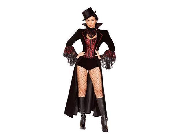 Click here for Roma Costume 4pc The Lusty Vampire  Black/Red  Med... prices