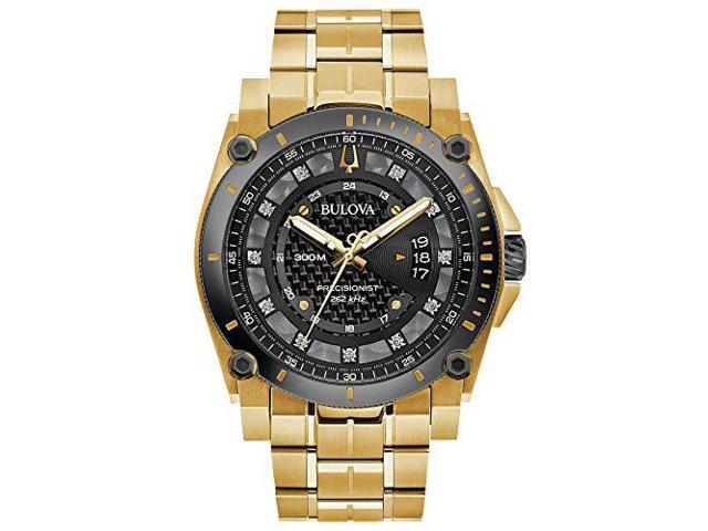 Click here for Bulova Mens Precisionist Diamond-Accent Gold-Tone... prices