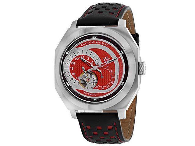 Click here for Christian Van Sant Mens Machina Red Dial Watch - C... prices