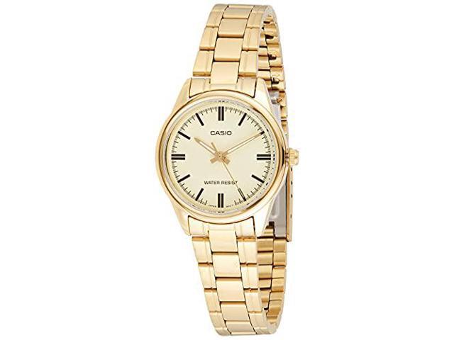 Click here for Casio Womens LTP-V005G-9A Gold Stainless Steel Ana... prices