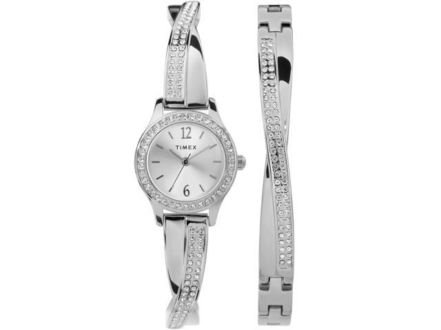 Click here for Timex Womens Dress crystal 23mm Watch & Bracelet g... prices