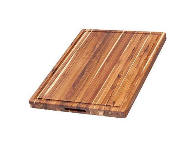 Click here for TeakHaus Edge grain cutting Board wHand grip + Jui... prices