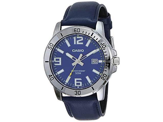 Click here for casio MTP-VD01L-2BV Mens Enticer Blue Leather Band... prices