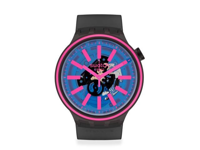 Click here for Swatch BIg BOLD Swiss Quartz Silicone Strap  Black... prices
