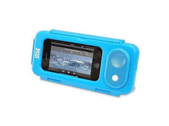 Pyle Surf Sound Waterproof Portable Speaker Case for Smartphones  MP3 Players  and iPods (Blue) - Blue