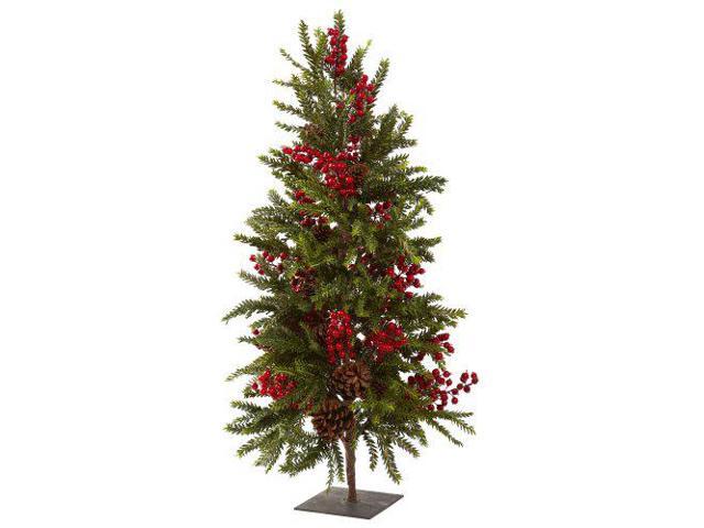 Click here for Nearly Natural 5350 Pine and Berry Christmas Tree... prices