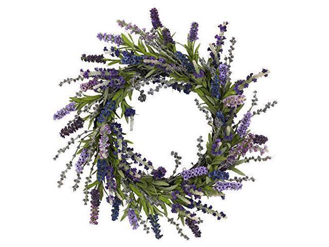 Click here for Nearly Natural 4785 Lavender Wreath  20-Inch  Purp... prices