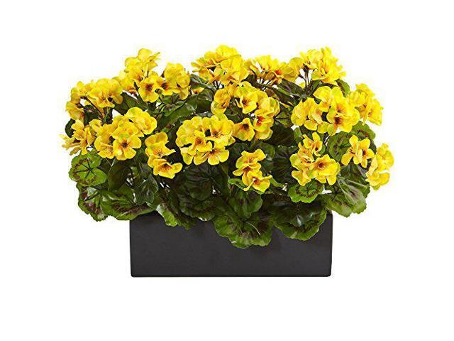 Click here for Nearly Natural Geranium Silk Plant in Rectangular... prices