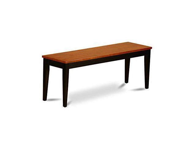 Click here for Parfait Dining Room Bench with Wood Seat in Black... prices
