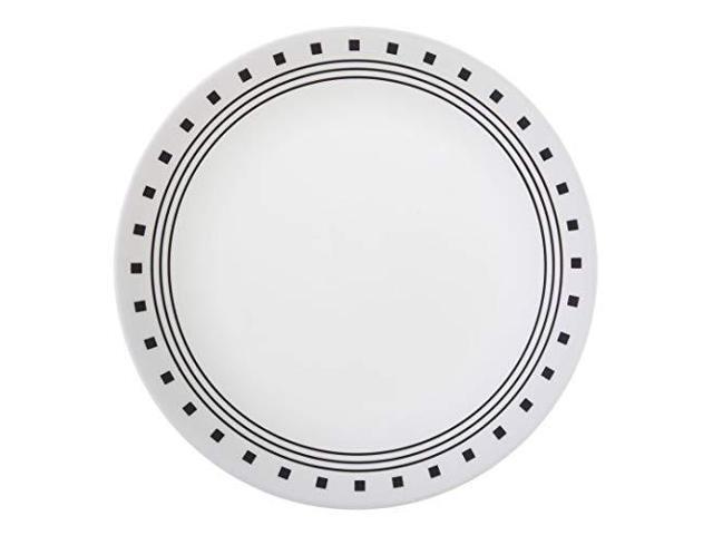 Click here for Corelle Livingware Black/White Glass City Block Lu... prices