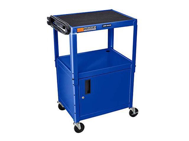 Click here for LUXOR AVJ42C-RB Steel Adjustable AV Cart with Cabi... prices