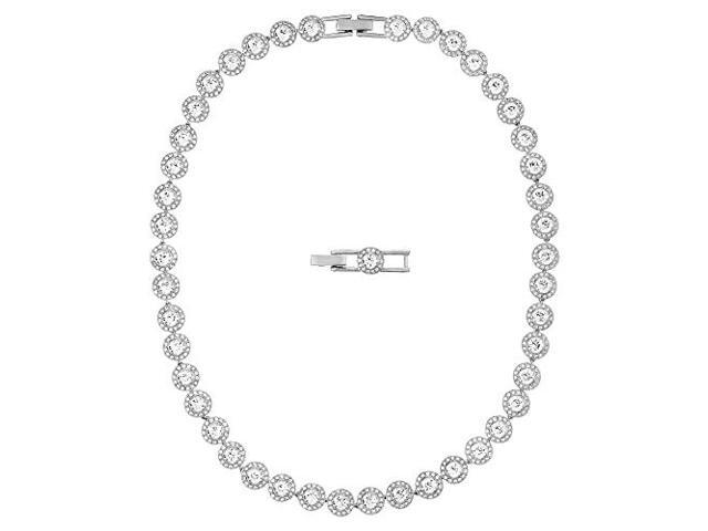 Swarovski Rhodium-Plated Crystal All-Around Necklace