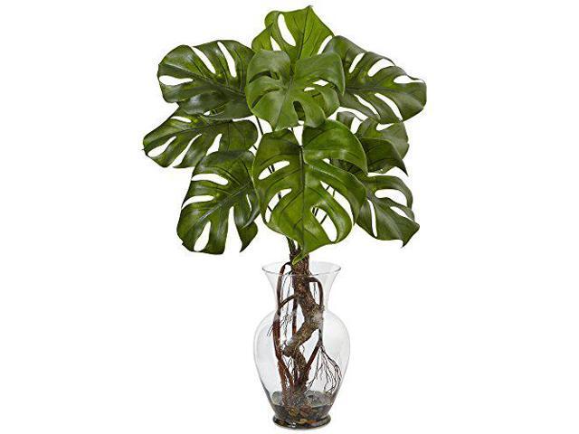 Click here for Nearly Natural 6874 26 Monstera Plant in Rocks wit... prices