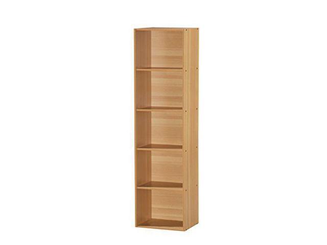 Click here for HODEDAH IMPORT 5 Shelve Bookcase cabinet  Beech prices