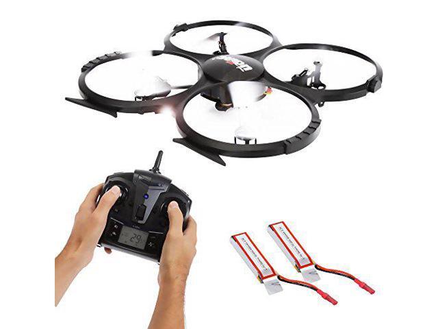SereneLife Drone Quad-Copter With Hd Camera & Video Recording  2.4Ghz Control - Black