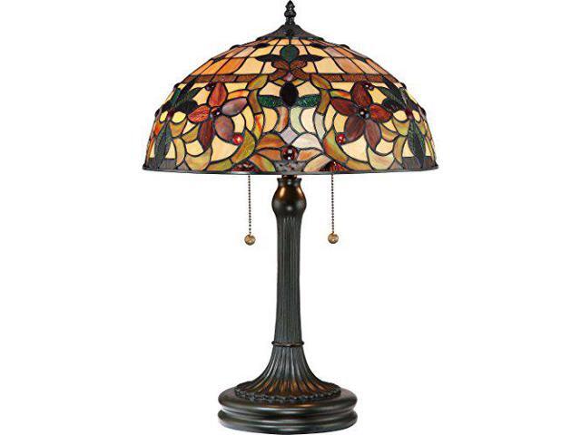 Click here for Quoizel TF878T Kami Flower Tiffany Table Lamp  2-L... prices