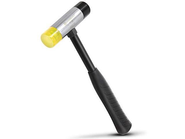 Powerbuilt 16 Ounce Soft Face Hammer with Lightweight Non-Slip Grip - Yellow