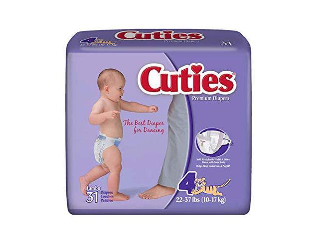 Click here for Cuties Baby Diapers  Size 4 (22 - 37 lbs)  Case/12... prices