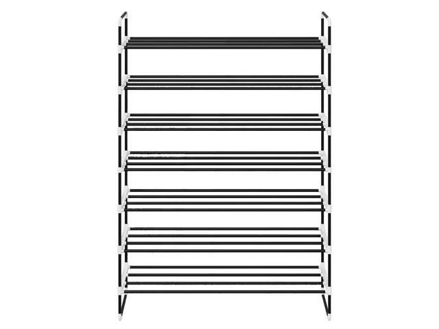 Click here for vidaXL Shoe Rack with 7 Shelves Metal and Plastic... prices
