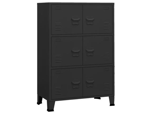 Click here for vidaXL Industrial Storage Chest Black 29.5x15.7x45... prices