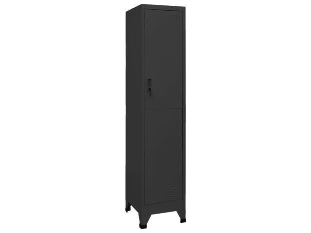 Click here for vidaXL Locker Cabinet Anthracite 15x17.7x70.9 Stee... prices