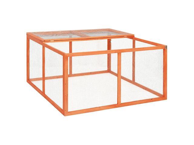 Click here for vidaXL Rabbit Hutch 48.8x47.2x23.6 Solid Firwood prices