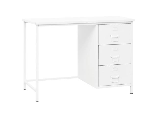 Click here for vidaXL Industrial Desk with Drawers White 41.3x20.... prices