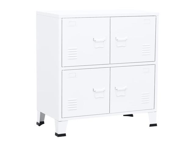 Click here for vidaXL Industrial Storage Chest White 29.5x15.7x31... prices