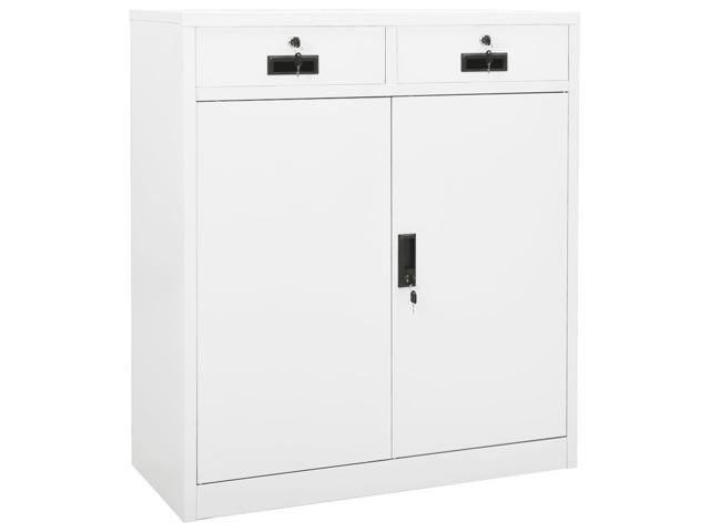 Click here for vidaXL Office Cabinet White 35.4x15.7x40.2 Steel prices