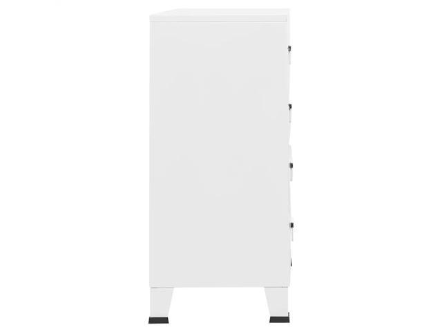 Click here for vidaXL Industrial Drawer Cabinet White 30.7x15.7x3... prices