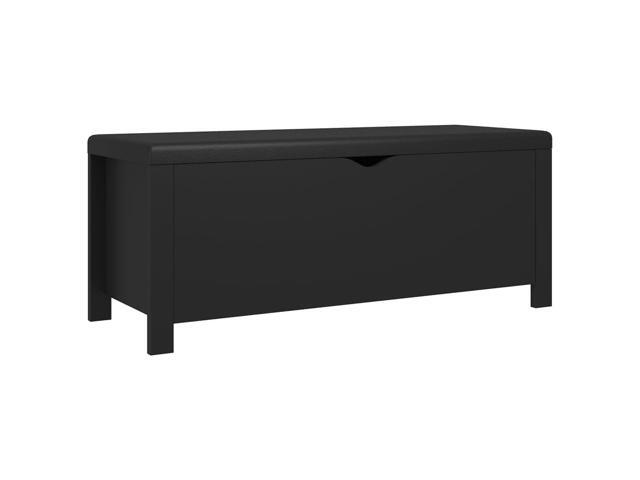 Click here for vidaXL Storage Box with Cushion Black 41.3x15.7x17... prices