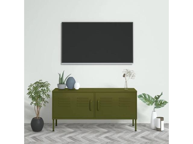 Click here for vidaXL TV Cabinet Olive Green 41.3x13.8x19.7 Steel prices