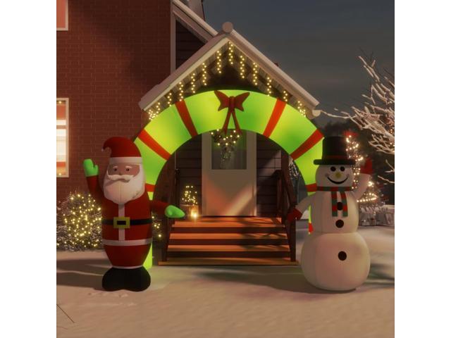 Click here for vidaXL Christmas Inflatable Santa & Snowman Arch G... prices