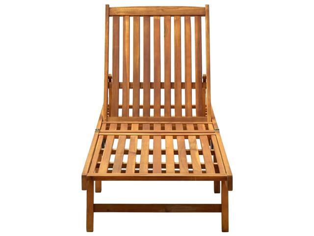 Click here for vidaXL Patio Sun Lounger with Cushion Solid Acacia... prices