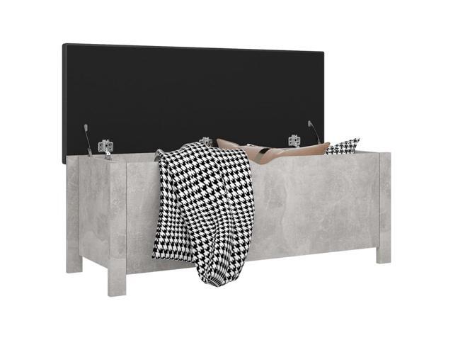 Click here for vidaXL Storage Box with Cushion Concrete Gray 41.3... prices