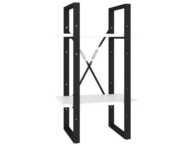 Click here for vidaXL 2-Tier Book Cabinet White 15.7x11.8x27.6 En... prices