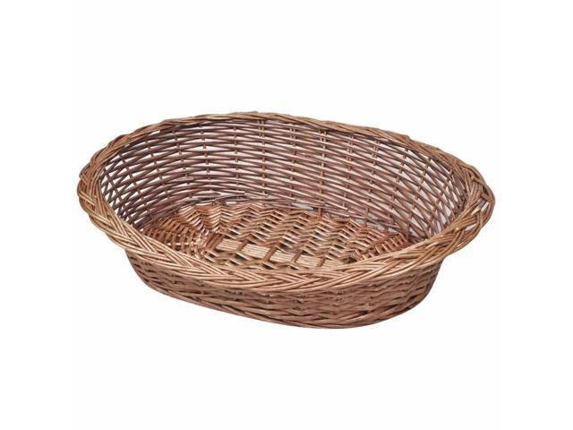 Click here for vidaXL Willow Dog Basket/Pet Bed Natural 27.6 - Br... prices