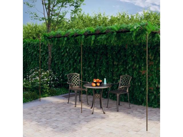 Click here for vidaXL Garden Arch Antique Brown Wrought Iron Larg... prices