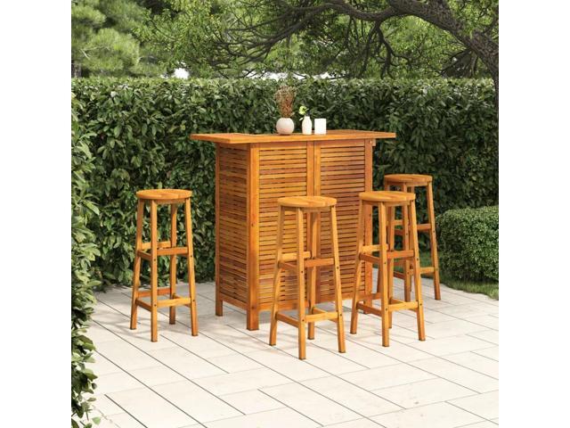 Click here for vidaXL 5 Piece Patio Bar Set Solid Wood Acacia prices