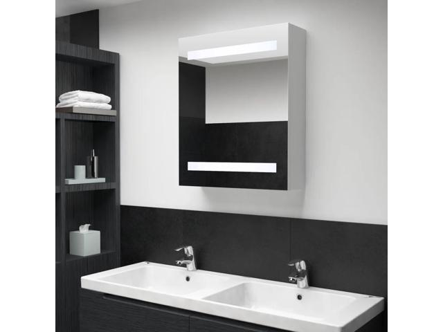 Click here for vidaXL LED Bathroom Mirror Cabinet 19.7x5.3x23.6 prices