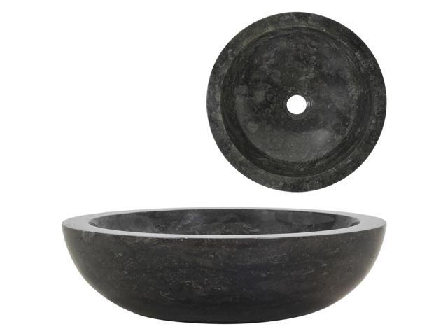 Click here for vidaXL Sink 15.7x4.7 Marble Black prices